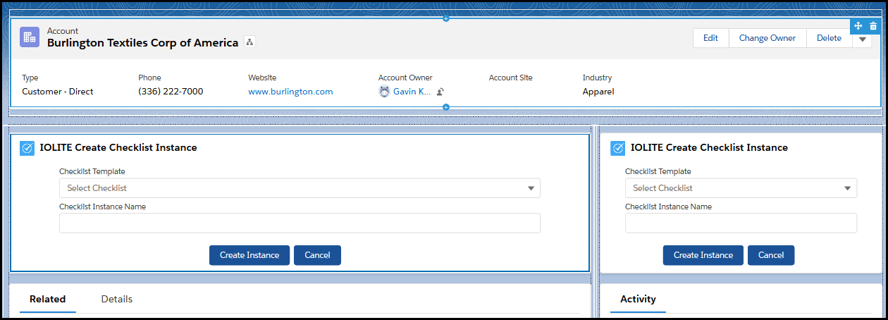 Adding the Checklist Component to Account Pages in Salesforce Lightning ...